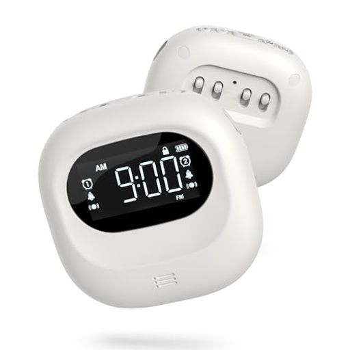 【💡強力振動、3段階強度調整】3段階強度の振動モードがあり、就寝時の環境や好みに応じて強度調整ができます。最強振動モードでは、強力な振動が身体に刺激を与え、深い眠りの中でも目が覚めて寝過ごしがなく安心です。周囲の家族に迷惑を...