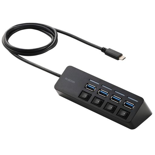USB-Aポートx4を搭載。マウスやキーボード、USBヘッドセット、USBメモリなどをこの1台にまとめて接続できます。 電源ON/OFFに切り替えられる個別スイッチタイプで、デスク回りのUSB機器を使いたいときだけ電源ONにして節電できます...