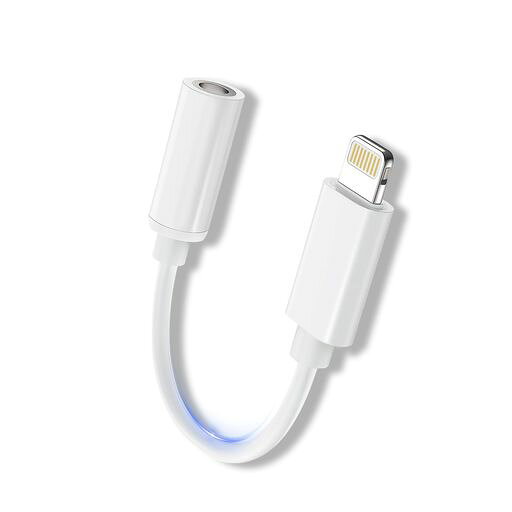 【Lightning から 3.5mm ヘッドホンジャックアダプター】この Lightning から 3.5mm ヘッドホンジャックアダプターは互換性が非常に高く、Lightning ポートを 3.5mm の3極または4極プラグに変換できま...