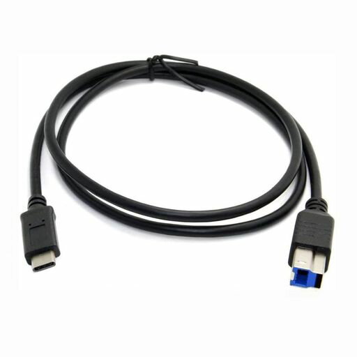 USB-CUSB3.1TypeCオスコネクター-USB標準BオスデータケーブルMacノートパソコン用ブラック NokiaN1タブレット、携帯電話、MacBook、ノートパソコン用。 USB3.03.1TypeCオスコネクターからUSB3.0...