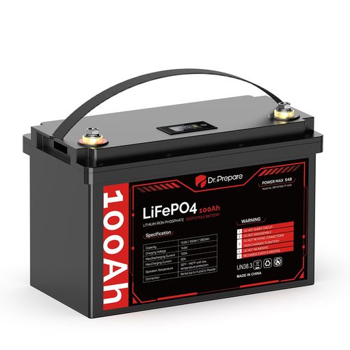 【10年長寿命と10年長期保証】Dr.Prepareリン酸鉄リチウムイオンバッテリーは、10年間のバッテリー保証を提供しております。寿命が5000回以上のサイクル(60%のDOD)10年以上使用できます。鉛酸バッテリーの300~500サイク...