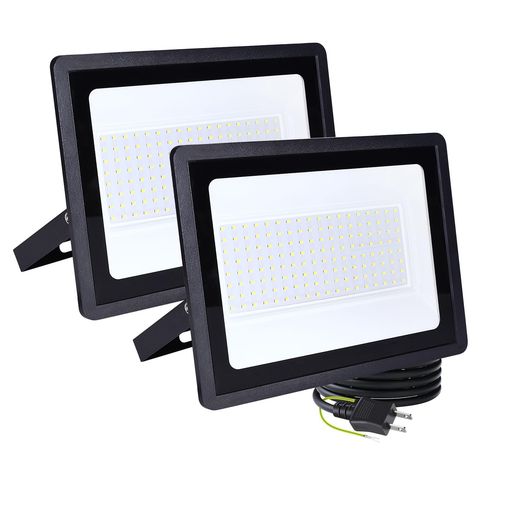 屋外用野外防水看板灯集魚灯駐車場用作業用投光器 【2023最新版投光器】:薄型2.8cmLED投光器チップ:SMDチップを採用、広角照射:120°、光束:10000ルーメン(1000w相当)、色温度6500K(昼光色)、接続線:1.8メート...