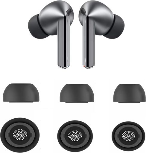 GalaxyBuds3Pro用イヤーピースS/M/L3サイズ6ペアシリコン製イヤホンイヤホンキャップです。付属イヤーチップ紛失、或いは耳に合わない場合最高の交換品です。 対応機種:GalaxyBuds3Proのみに適合します。ほかのイヤホン...