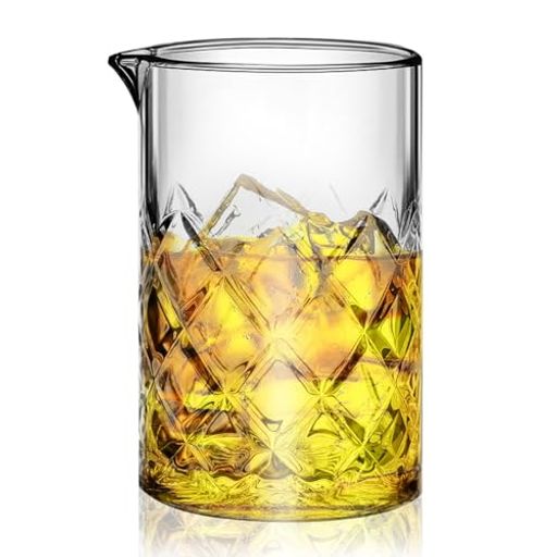 ハイエンドのシームレスデザイン:ミキシンググラスは非常に透明な無鉛ガラス製、安価な機械製ミックスグラスのようにひび割れません。ミキシングチップの底を厚くし、重みを持たせることで、ミキシング体験を最大限に高める。ミキシンググラスはホームバーテ...