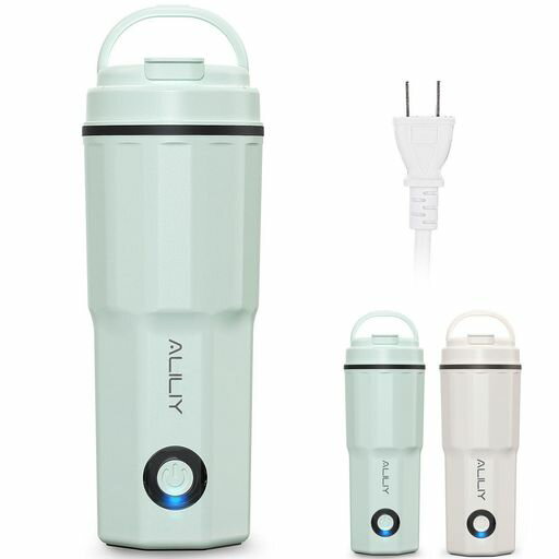 【理想の生活を追求!軽量小型で持ち運びる】Aliliy携帯用380mlのポータブル電気ケトルは小さいサイズで職場のデスク上に置いても場所を取らないです。小型軽量でバッグやスーツケースに入れて持ち運びやすく、コンセントやポ-タプル電源に繋けば...