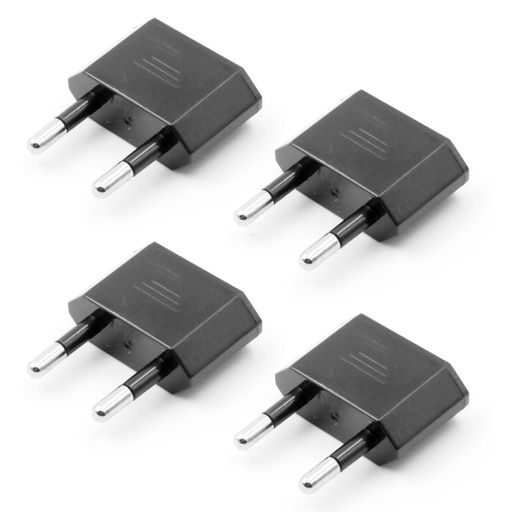 【セット内容】変換プラグ 4 個セット(ヨーロッパCタイプ右向き矢印日本仕様Aタイプ)。定格電圧:250V、定格電流:10A、電源周波数:50HZ。素材・材質:変性PPE樹脂。製品認証:CE認証。 【持ち運び便利】サイズ:42 x 35mm...