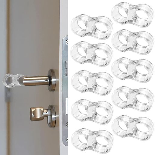 【良質ドアストッパー】-これらのドアハンドルバンパーは良質なPVC材料で作られ、ドアハンドルによりよくフィットし、その弾性材料を通じて制御されない衝撃を吸収し、激しい衝突を回避することができる。 【ステルスコンパクト】-外観が透明で目立たな...