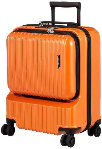 フロントポケット付機内持ち込みサイズ 【外寸サイズ】H51xW39xD25cm 【総外寸】115cm 【容量】34L 【重量】3.1kg 2~3泊用 機内持ち込み:可(国際線、国内線100席以上) 表地:ポリカーボネート/ABS樹脂 TSA...