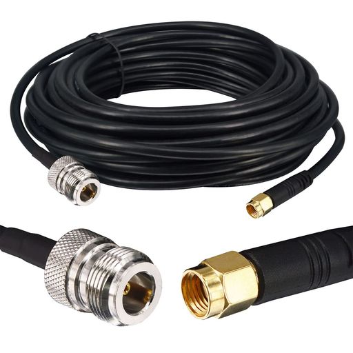 桜RPSMAオス左右二重線矢印N型メス|表面処理金:メッキ|導体材質:純銅|タイプ:RG58/U|長さ:10M|インピーダンス:50オーム、低損失|耐久性:>1000回差し抜き. 桜安定した接続。RG58/U同軸ケーブル、低V.S.W...