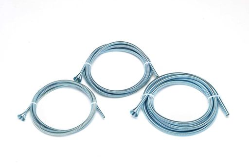 被覆銅管用 セット内容:スチール製スプリングベンダ:3/8"・1/2"・5/8"各1 全長:2600mm 収納アルミケース:390x310x110mm