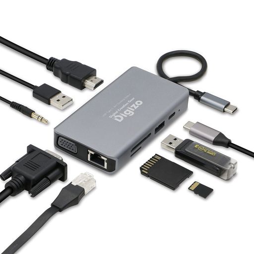 PCインターフェイス:USB Type-C(Displayport Alt Mode) | PDポート : USB Type-C[メス](100W) 増設ポート:USB3.0 TypeAx2、SD、MicroSD、VGA、HDMI、LAN、...