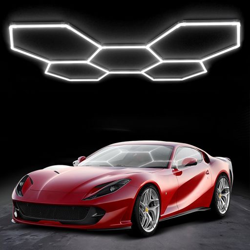 【高輝度】LEDガレージライトは最大光束130LM/W、演色性85以上、標準色温度6500Kで、より自然で目に優しく、様々な場所に最適です。ガレージ、ショッピングモール、理髪店、展示室として最適です。 【取り付け簡単&amp;自由に組み合わ...