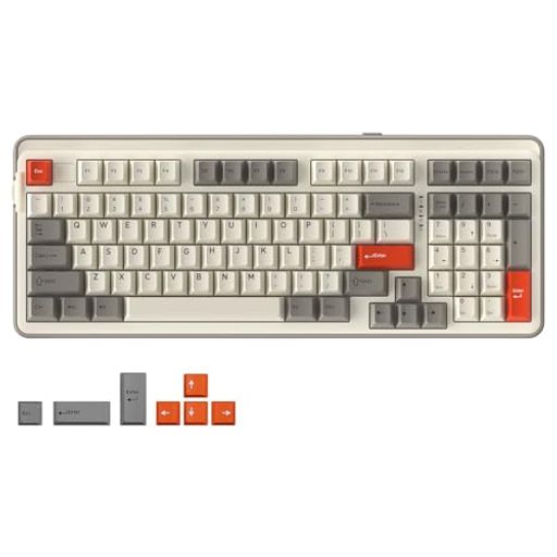 【最新gasket構造】DAREU EK98PRO無線ゲーミングキーボードは最新のgasket構造が採用、内部に超柔軟ラテックス吸音発泡綿とスポンジ消音パッドなど複数の材質の多重充填が含まれ、スイッチとPCBA、PCBAとボトムの隙間を大幅...