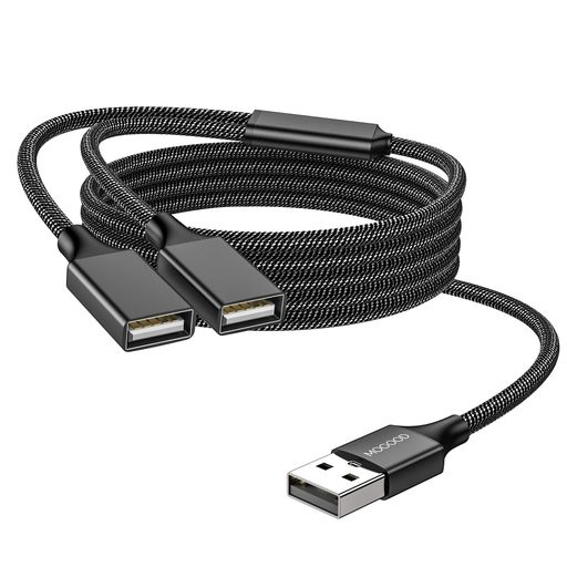USB拡張スプリッター:USB拡張スプリッターはUSB男性コネクタのメインケーブル部分を3フィートまで拡張しコンピュータの1つのUSBポートを2つに拡張できます.このスプリッターで、長距離でデバイスを接続するだけでなく、デスクトップを整理し...