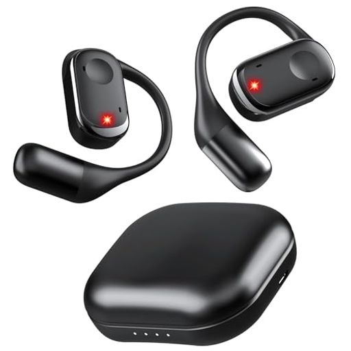 【新世代のオープンイヤー型イヤホ、カナル型が苦手な人におすすめ!】2024年コスパ最高のオープンイヤーイヤホンでございます。初めてイヤホンを使う方におすすめです。耳の穴が小さい人にとっては、入耳式イヤホンを使用すると、耳の穴に入れづらかった...