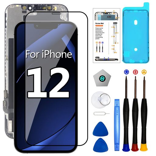 [互換性]iPhone 12画面交換(モデルA 2172、A 2402、A 2404)/iPhone 12 Pro画面交換(A 2341、A 2406、A 2408、A 2407)6.1インチにのみ適用されます。iphone 12 mini...