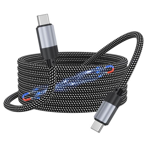 絡まり防止機能:ケーブル全体は均一なマグネットの力でケーブル自体が引き合うので、ケーブルバンドを要らずキレイにまとまります。 PD60W/3A急速充電:最大60Wまでの出力とPDに対応。スマホやイヤホンはもちろん、デジカメやノートPCにも安...