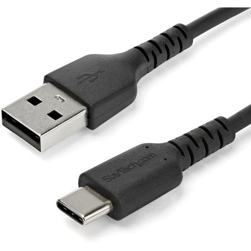 高耐久性:アラミド繊維で補強したUSB-A - USB-C ケーブル。頑丈で引っ張りに強く(スチールの5倍)、180度の角度で1万回以上の折り曲げ耐久テスト、挿抜耐久テスト5千回以上をクリア 仕様:2m/ブラック/USB-C - USB-A...