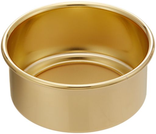 サイズ:φ8.5xH3.8cm 材質:18-8ステンレス(金メッキ) 生産国:日本(新潟県燕市)
