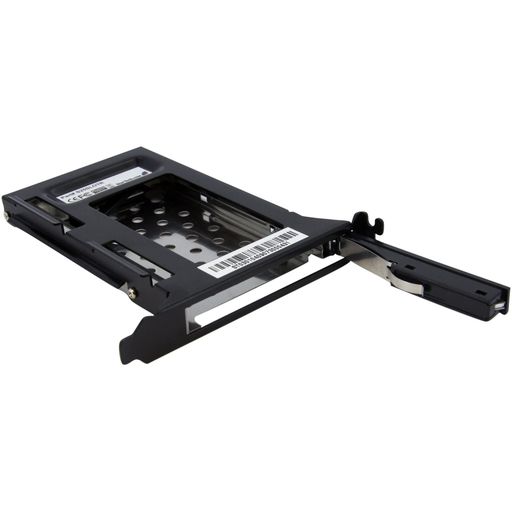 背面のフルプロファイル拡張カードスロットに2.5インチSATAドライブを装着 トレイレスデザイン:ドライブをトレイやケースにマウント不要 ラッチ式ドライブドア 50,000超の挿入評価 放熱穴付きアルミ/スチール構造 ドア部に付いた電源と動...