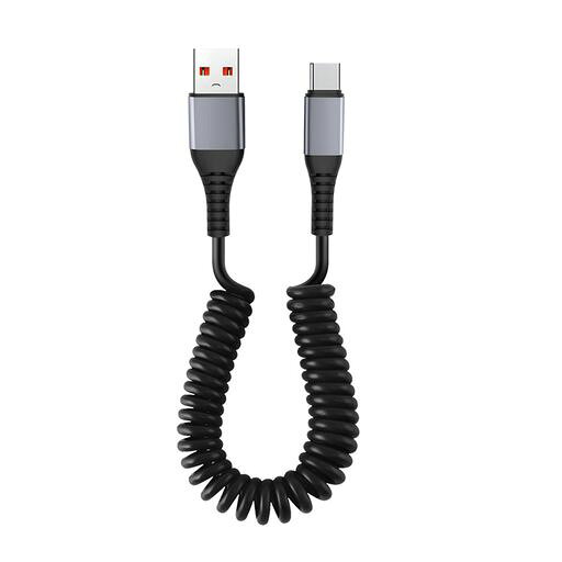 【製品内容】Type-CUSBスプリング伸縮充電ケーブル1個入。 【充電+転送】充電+転送機能をサポートし、マルチプロトコル急速充電に対応し、複数の携帯電話の急速充電をサポートする。480Mbps理論レートをサポートする。 【バネ構造】高精...