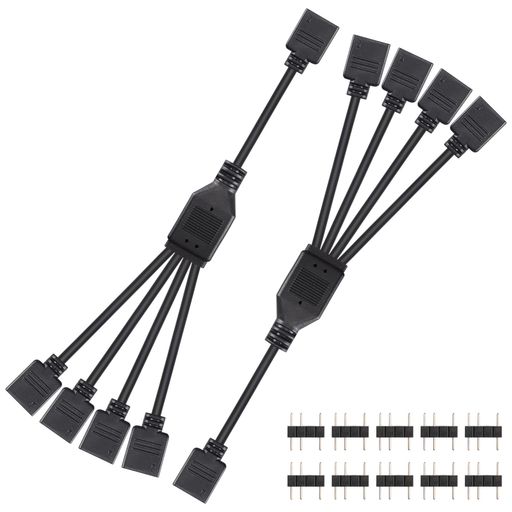 1~4ポートARGBHUBは、1つのマザーボード+5V3PINARGBインターフェイスを介して接続の拡張を可能にし、不十分なARGBインターフェイスの問題を解決するのに役立ちます。 MSI、Gigabyte、ASRockなどのマザーボードと...