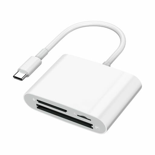 【USBType-CSD/MicroSD/CFカード】撮りたての写真と動画ファイルをカメラのSD/MicroSD/CFカードから携帯やパソコン、タブレットなどの端末にすぐチェックできるUSBTypeCカードリーダーです。充電・ドライブ・設定...
