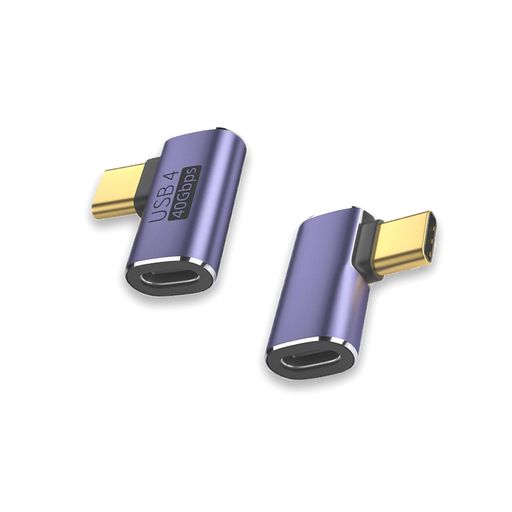 PD充電 【便利で実用的】標準のUSB4アダプターは、40Gbpsに完全対応したUSBCアダプターで、Thunderbolt4ケーブル用に設計されている。L型オス-メスアダプターです。L型のデザインを採用することで、狭いコーナーでの挿入の不...