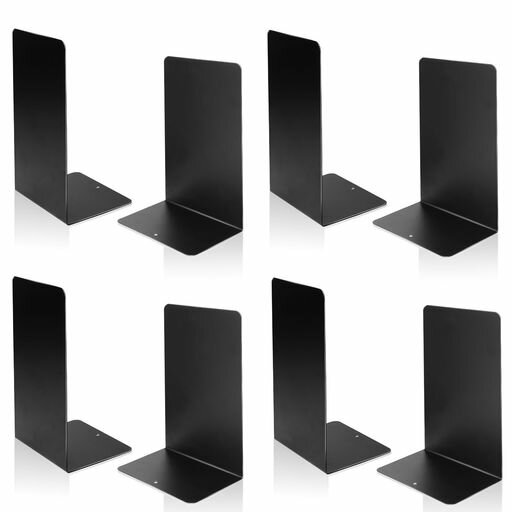 サイズ:13.5幅x9.5奥行きx20.5高さcm、厚さ1.2mm、大き目のサイズで分厚くて高い本や雑誌などの書類でもしっかり支えられ、倒れません。 Lタイプ:机や本棚に本や資料や雑誌などをいっぱい並べることができるL型ブックエンドです。外...