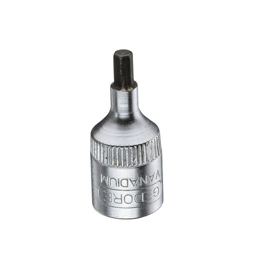 サイズ:4mm 六角ソケットドライバビット 六角ヘッドソケットビット、六角レンチの代わりに六角スクリューで使用するほか、1/4インチソケットレンチでも使用 スクエアドライブ、ボールを保持するロック溝付き ローレット加工済みグリップ バナジウ...