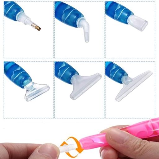 【17点セット】:ダブルエンドドリルペンx2、ダイヤモンドペインティング用滑り止め粘着マットx4、接着剤粘土*2、ビーズ調整板*2、ピンセット*2、交換用ペンチップ5本 【高品質素材】当社のダイヤモンドペインティングペンは100%ハンドメイ...