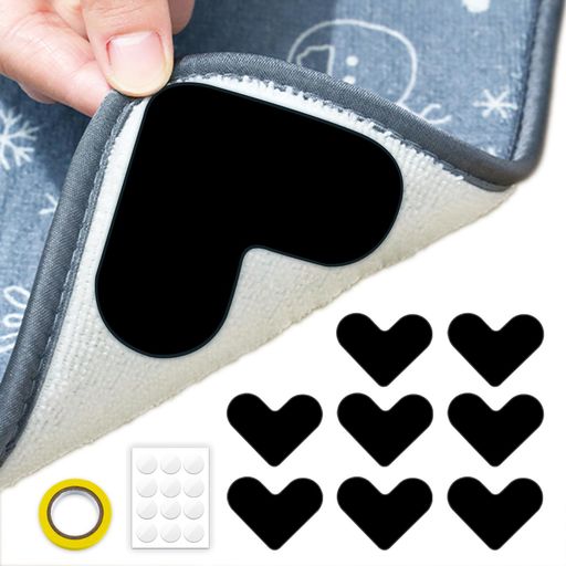 ✅「超強い粘着力・大幅滑り止めシート」Rabieru滑り止めシートは改良された高品質のプラスチックを採用して、普通の素材より粘着力が強く、耐高温や耐久性が優れています。滑り止めテープの両面は超強粘着両面テープが付いて、「RUG」と「FLOO...