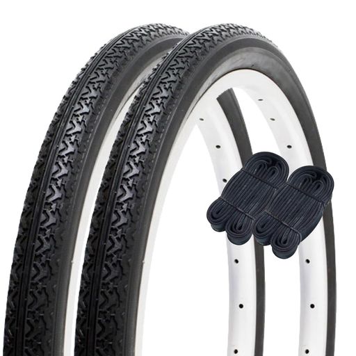 タイヤ2本+チューブ2本+リムフラップ2本のセット。 小径サイズのスタンダードタイプ。 折りたたみ自転車、児童用自転車に最適です。 タイヤ2本+チューブ2本+リムフラップ2本のセット。