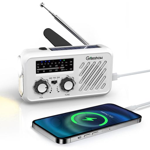 【卓越したラジオ受信機能】Greeshow 297は災害時に欠かせない多機能ラジオです。AM/FM/SWの広い周波数範囲(AM:522~1656KHz、FM:76~108MHz、SW:2.3~22MHz)に対応し、災害時に重要な情報を確実に...