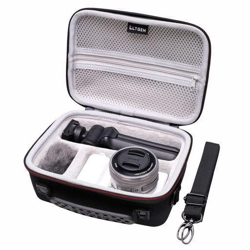 完璧にフィット:Sony Alpha ZV-E10 / ZV-1 / ZV-1F / ZV-1 II Vlogカメラに合うように特別に設計されています。 外寸:長さ8インチ – 幅6インチ – 高さ4.1インチ。 100%安全:硬質品質のエ...