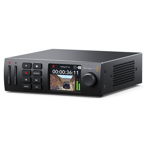 HyperDeck Studioシリーズ Teranex Mini Rack Shelfの1Uラックに3台のHyperDeck Studio HD Miniをマウントして使用可能 スイッチャーやコンバーター、配信プロセッサーなど、他の製品と...