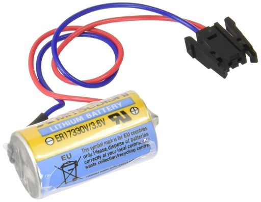 種別:塩化チオニルリチウム一次電池 初期電圧:DC3.6V 保存時のバッテリ寿命:5年 リチウム含有量:0.48g 用途:IC-RAMのメモリバックアップおよび停電保持機能用 CPUメモリのバックアップ用バッテリ