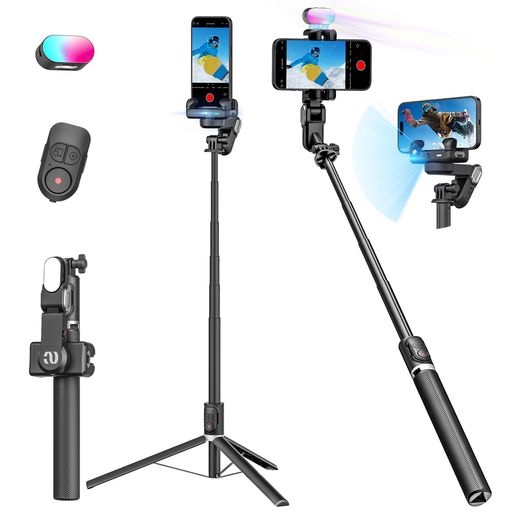 ブレ防止単軸ジンバルスタビライザー。高品質モーターを内蔵し、360度リモートコントロールと自動回転が可能で、優れた自己安定能力を提供し、撮影中の手ブレを効果的に抑えることができます。取り外し可能なリモコンは、思い出に残るイベントのTikTo...