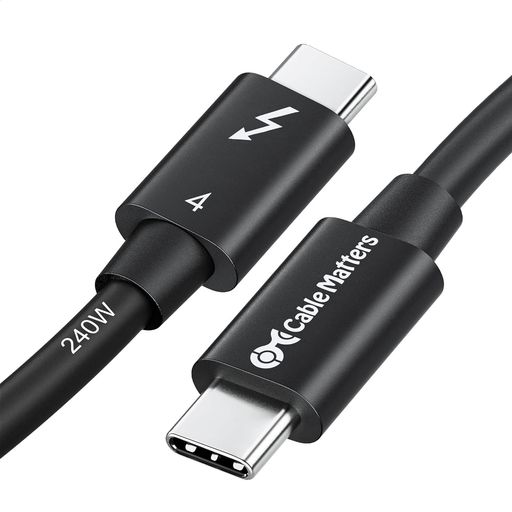 【認証取得&amp;40Gbpsのデータ転送速度】Thunderbolt4ケーブルは認証取得済でご安心ください。最新のThunderbolt4ケーブルとUSB4ケーブル規格をまとめて、USBC3.1Gen2(10Gbps)ケーブルの4倍の速...