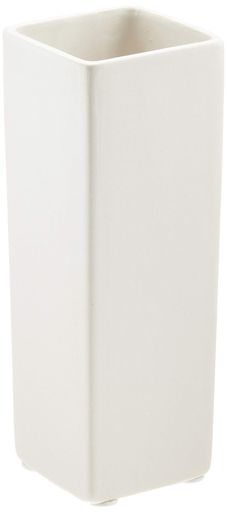 サイズ:縦・奥行6CMx高さ16CM 材質:陶器 仕様:穴なし 色:艶なし白