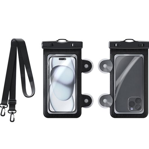 【製品内容】防水スマホケース本体(20cmx14cm)、ネックストラップ、強力吸盤フック2個がセット。7インチ以下の全スマホに対応します。 【高品質素材】ABS+PVCの耐衝撃複合素材を採用。IPX8防水認証で水深30mまで完全防水。高透明...