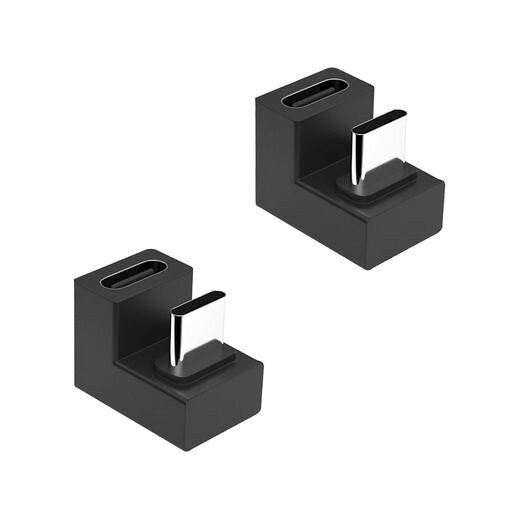 【USBC180度アダプター】USB-Cオスからメスに変換するU字アダプターは、180度折り曲げ設計でケーブルの抜き差しが便利になります、充電ケーブルが曲がるのを防ぎ、充電ケーブルを隠すのに理想的で、快適なゲーム体験をサポートします。 【1...