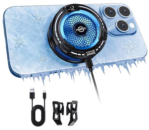 1分間で急速冷却・スマホの熱暴走を防止: ゲームや長時間使用時のスマホ冷却に対応。薄型設計と驚異の冷却性能を実現したスマホクーラーです。iPhone冷却はもちろん、Android/Switch/iPadまで幅広く対応します。Type-Cイン...