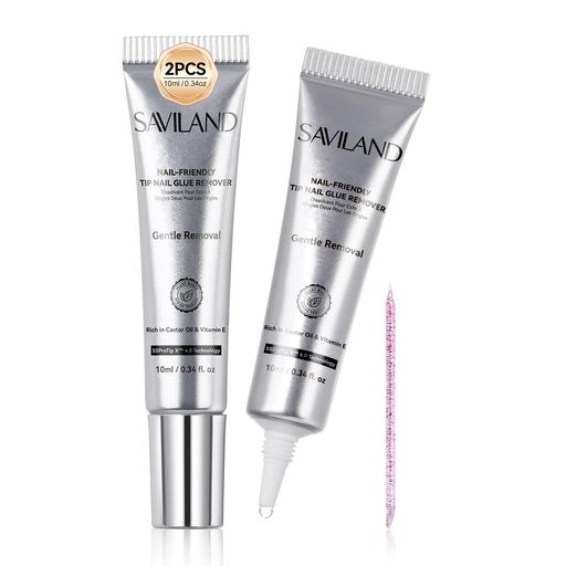 効率的で優しい除去:このリムーバーは、UVフリーネイルジェルグルーの深層に素早く浸透し、ネイルグルーと粘着タブを残留物なしで効率的かつ優しく除去します。迅速で効果的で優しい除去プロセスを保証するため、すぐに次の見事な外観に移行できます。 爪...