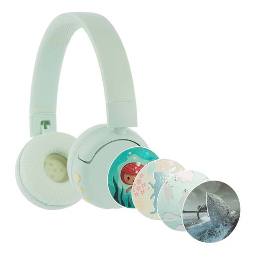 BuddyPhones「POP Fun」は、デジタルネイティブの子供たちのために特別にデザインされたワイヤレスキッズヘッドホンです。最大音量を85dBまたは94dBに制限することで聴覚を保護し、内蔵マイクとイヤーカップに配置したコントローラ...