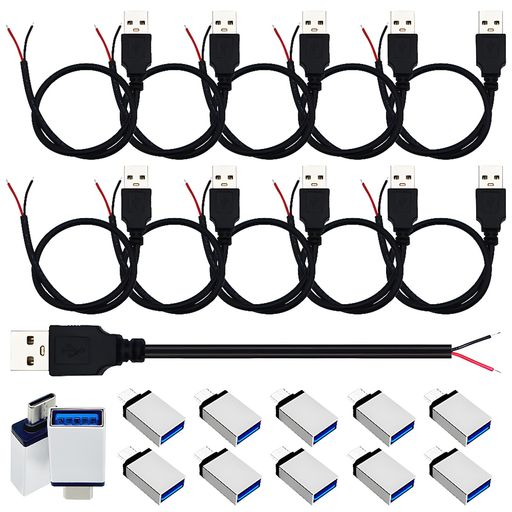 🔌機能サポート:(このUSBケーブルは充電用に設計されていることに注意してください。ケーブルには2つのコアがあり、デバイスの充電のみをサポートし、データ転送には対応していません!!!)定格電圧範囲<36V、電流<...