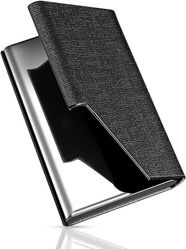 メイン素材:ステンレス·PU/サイズ:9.5x6.3x1.3cm/重量:約70g 収納枚数:25枚前後(カードの厚みによって差異があります)、マグネットタイプで1秒開閉、名刺交換の時スムーズに取り出すことができます シンプルで上品なカードケ...