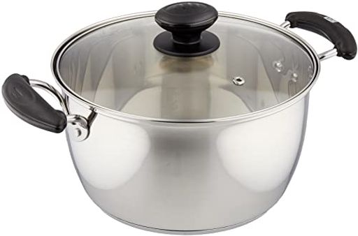 サイズ(約):幅340x奥行235x高さ190mm 本体重量(約):1.19kg 材質:本体/ステンレス鋼(クロム14%)、はり底/アルミニウム・ステンレス鋼(クロム11%)、取っ手・蓋つまみ/フェノール樹脂(耐熱温度150度)、蓋/強化ガ...
