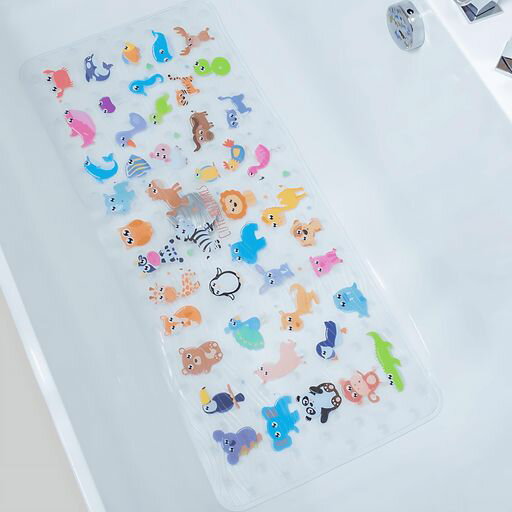 【お子様の笑顔あふれるバスタイム】🎨キュートなカートゥーンデザインを採用!お風呂嫌いなお子様も、自分から進んで入りたくなるような楽しい空間を演出します。出産祝いや誕生日プレゼントにも大変喜ばれるアイテムです。 【強力吸盤でピ...