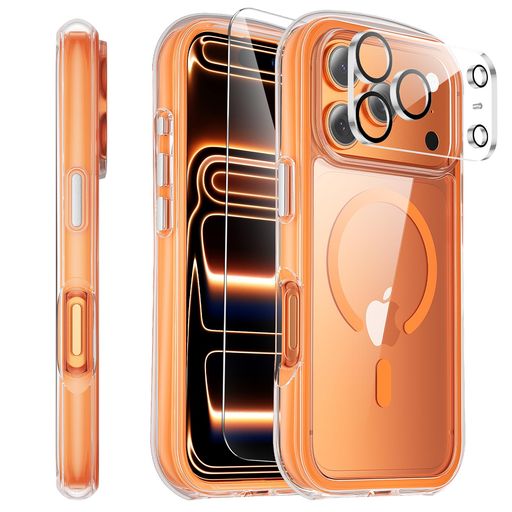 【極限耐落下保護-耐衝撃性4倍強化四方内蔵エアバッグ】本iphone17promaxケース耐衝撃はエアバッグテクノロジーとダイナミックエアクッション構造を採用し、iphone17promaxケース衝撃吸収の性能を最大化し、約4m軍用規格耐落...